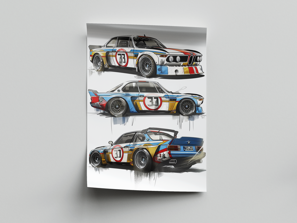 BMW 3.0 CLS Inspired - Poster Prints – Tanani